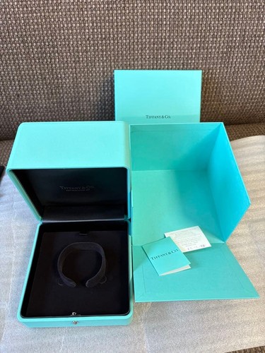 Mint Tiffany Bangle Bracelet Case Empty Box Booklet Gift Storage Blue ...