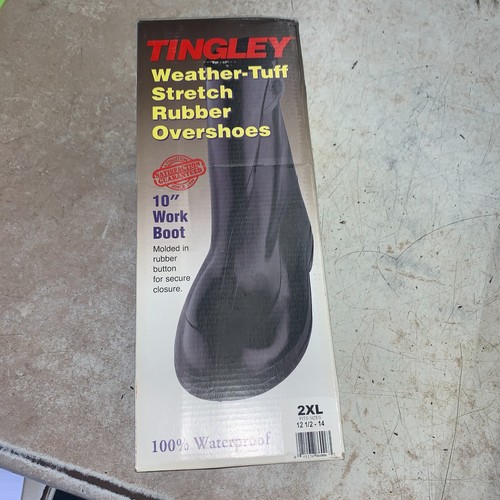 Tingley #1400 Weather Tuff Rubber Work Boot Overshoes Stretch ...