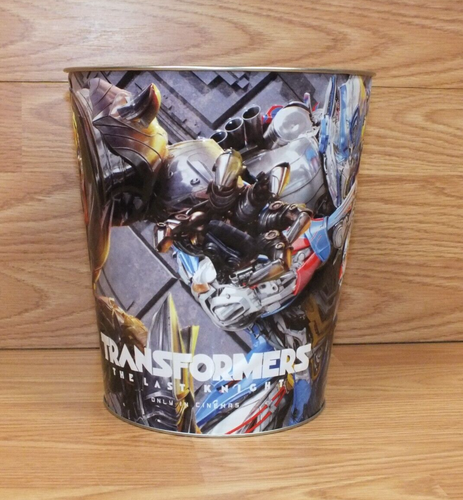 Transformers The Last Knight Movie Promo Tin Embossed Popcorn Bucket ...