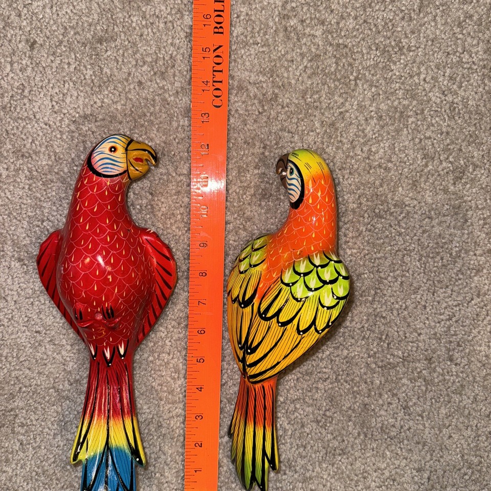 Set Of 6 Talavera Macaw Parrot Birds Ceramic Mexican Pottery, No ...
