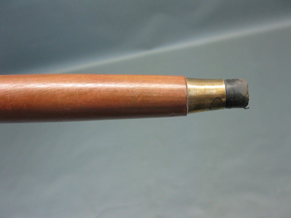 Solid walking stick brass handle wooden shaft funky cane for ...