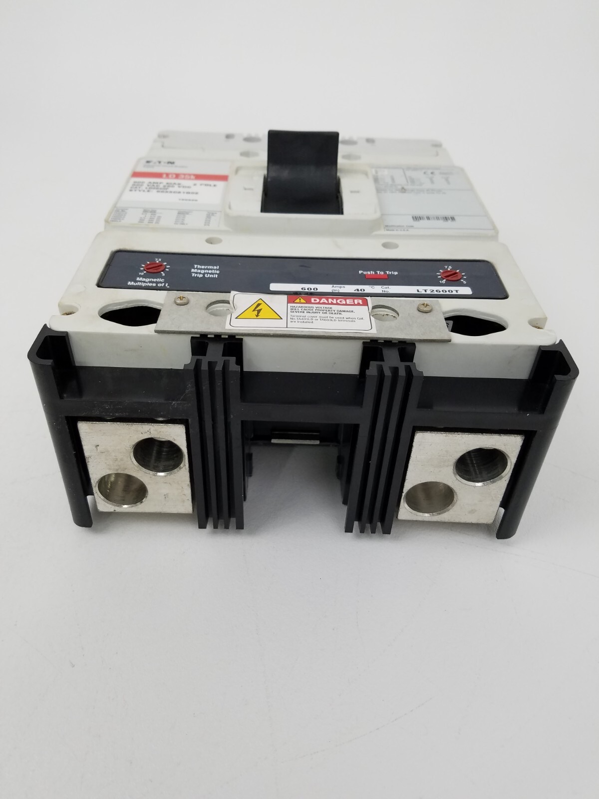 LD2600 Eaton 2 pole 600 Amp LD 35K Circuit Breaker *NEXT DAY OPTION ...