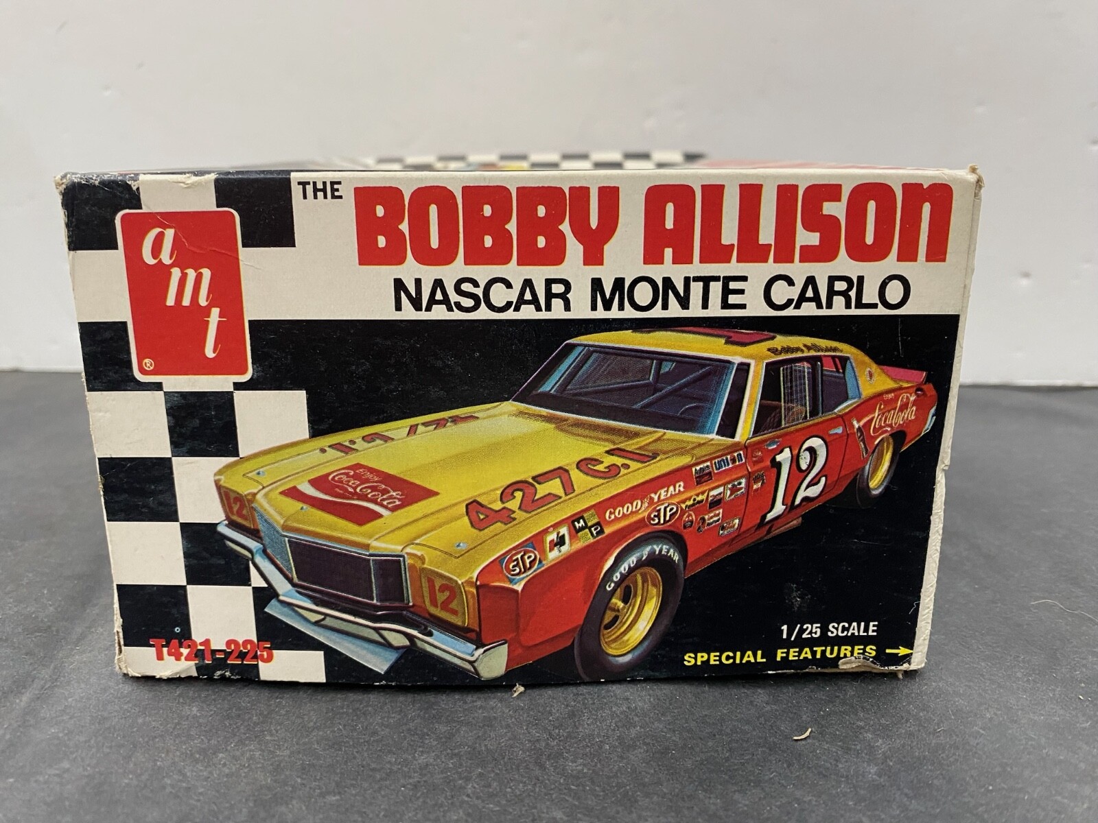 AMT t421 Bobby Allison 1972 Monte Carlo Coke #12 VINTAGE 1/25 McM kit ...