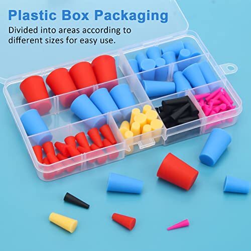 110 Pcs Silicone Rubber Tapered Plug High Temperature Resistant ...