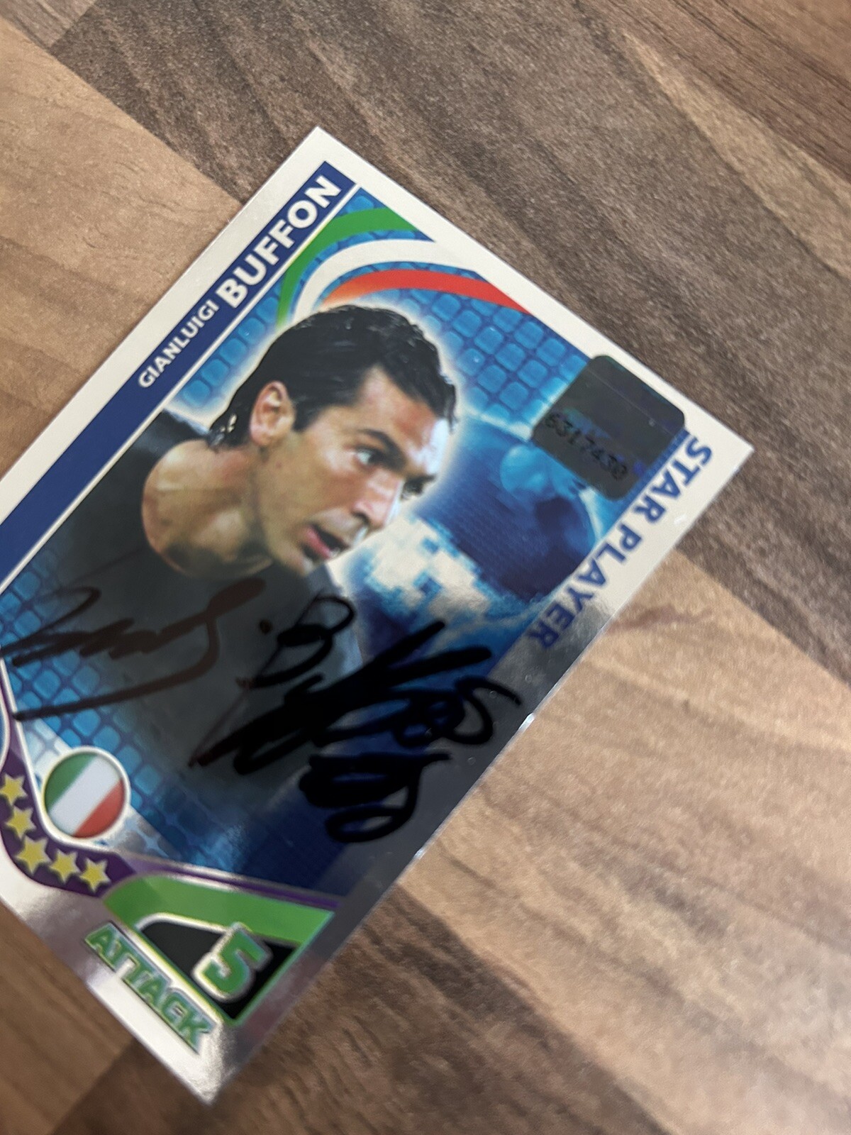 VERY RARE MATCH ATTAX WORLD CUP 2010 SIGNED Gi BUFFON CARD AUTHENTIC ...