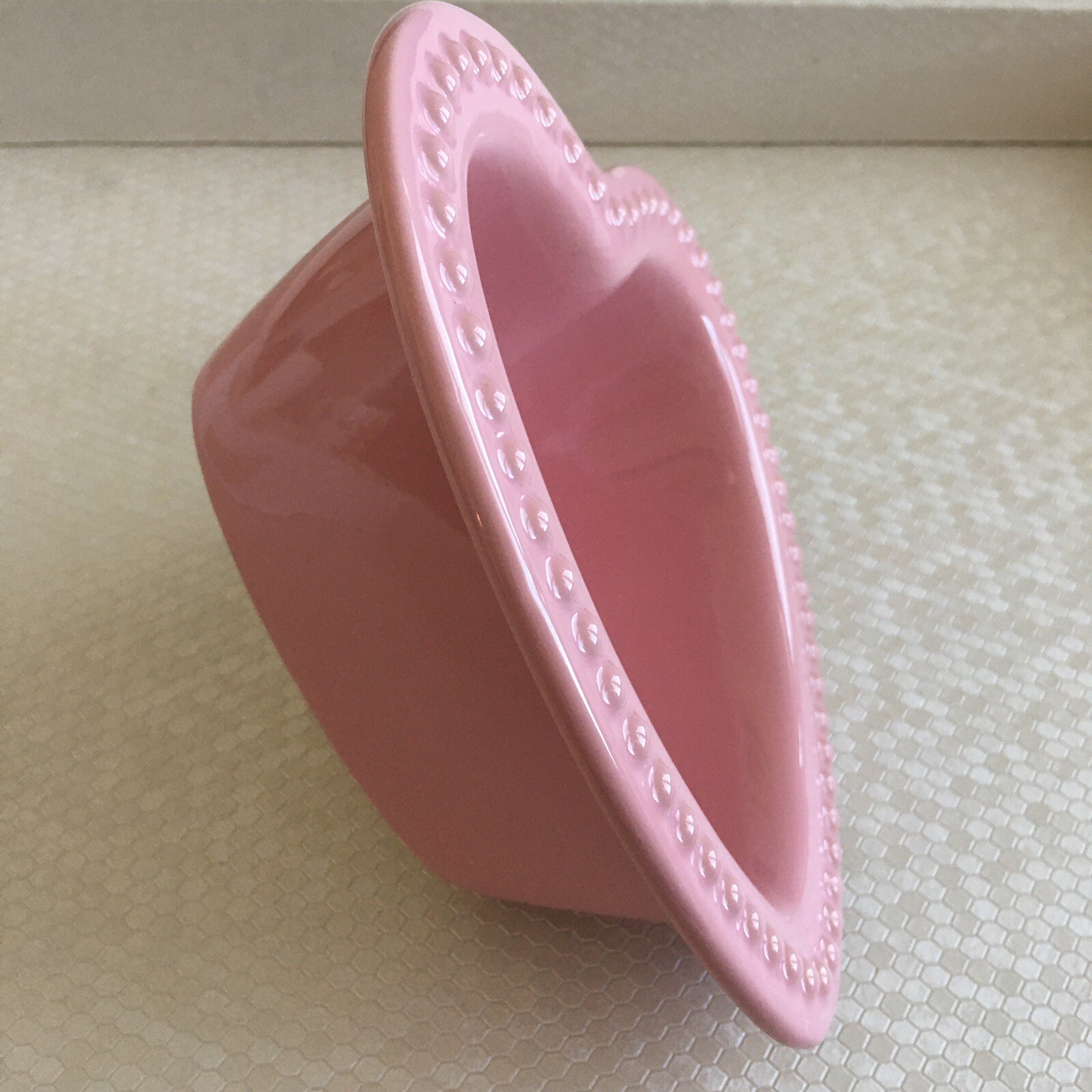 Chantal Heart Bowl Dish Pink Stoneware | eBay