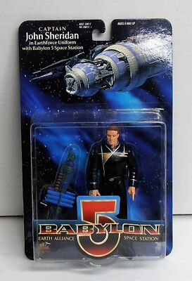 Captain John Sheridan Babylon 5 Figure with Babylon 5 Space Station NIB ...