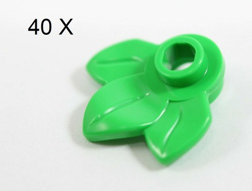 LEGO® Bright Green Plant Plate with 3 Leaves [40 Pieces] ID 32607 ...