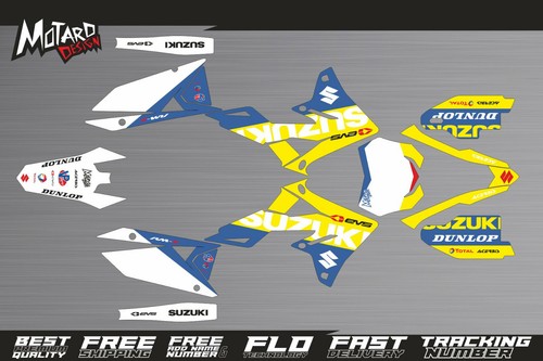 Suzuki Graphics Kit RMZ 450 2018 2019 2020 2021 2022 Motocross Decals ...