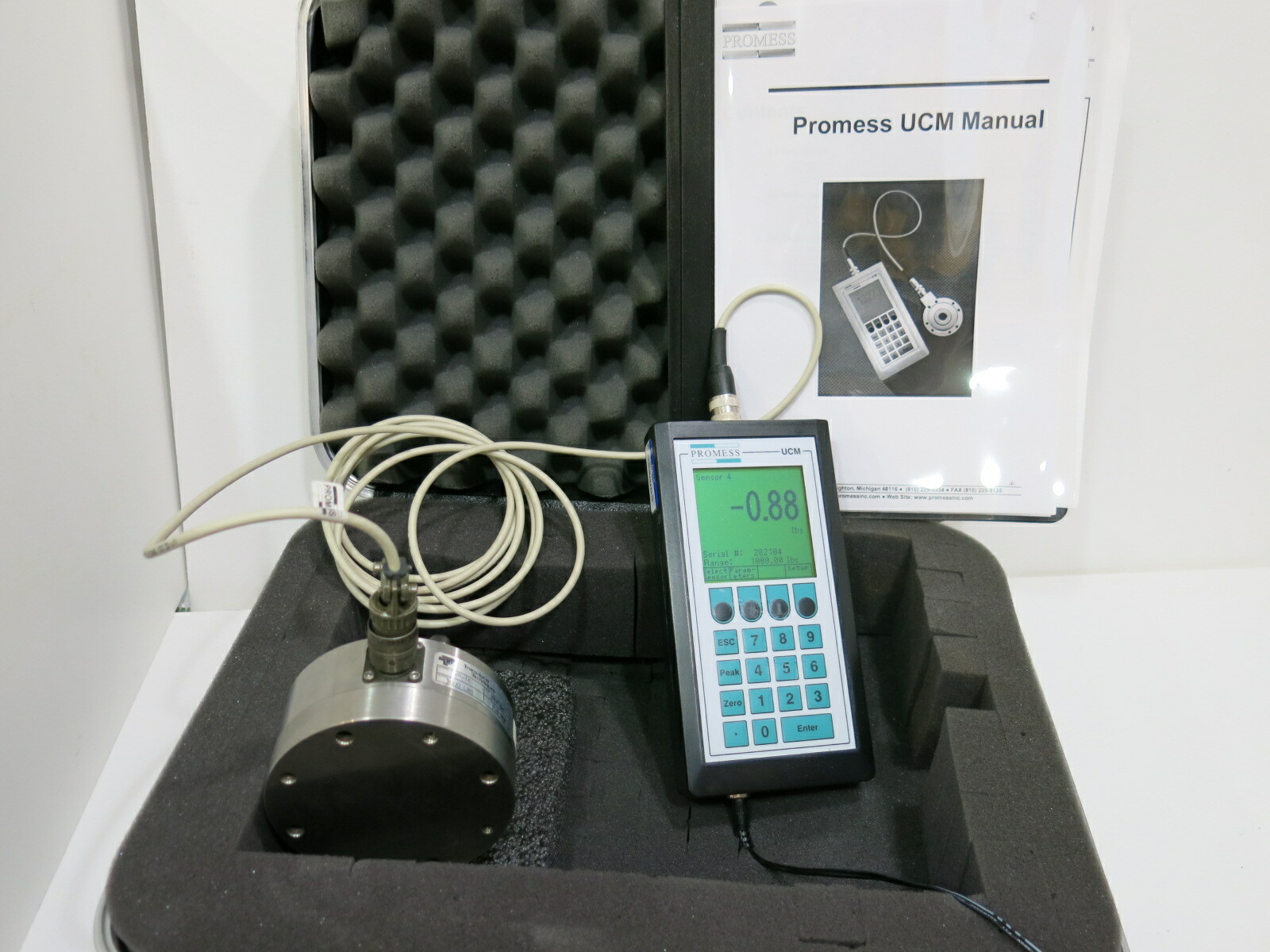 PROMESS UCM CONTROLLER | TRANSDUCER TECHNIQUES SWP-1K LOAD CELL | eBay