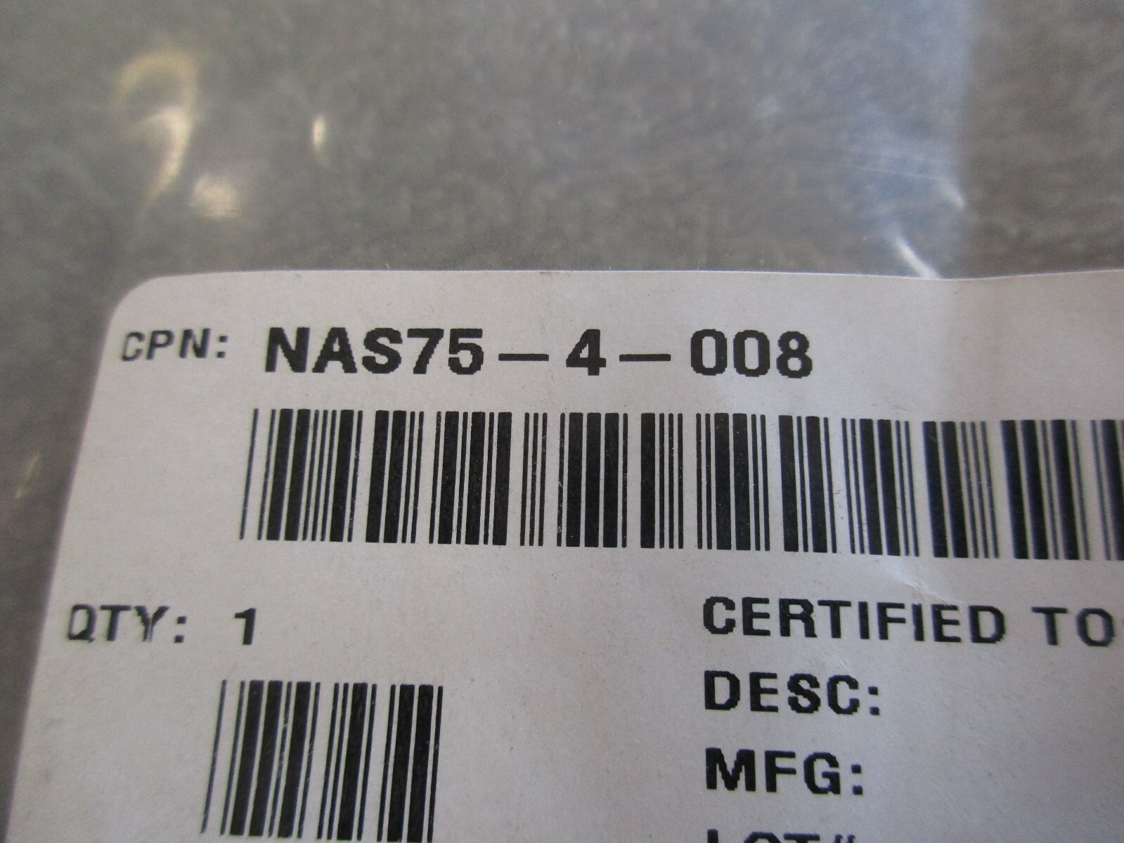 Cessna Aircraft Bushing, P/N NAS75-4-008 (TA) New Surplus (Lot of 4) | eBay