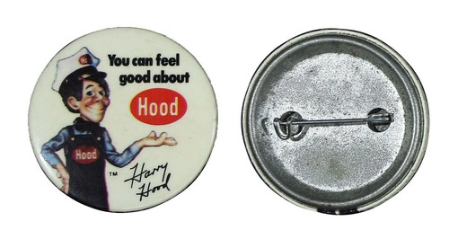 HARRY HOOD Dairy Advertisement Promotion Pinback “You Can Feel Good ...