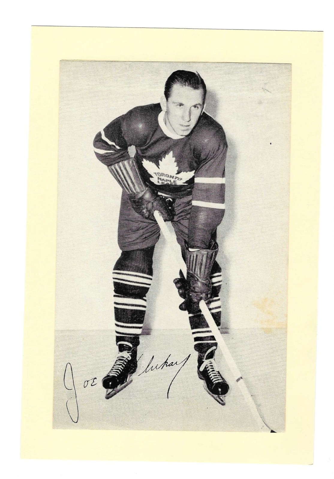 1943-64 JOE KLUKAY GROUP 2 BEEHIVE HOCKEY PHOTO CARD "NICE CONDITION ...