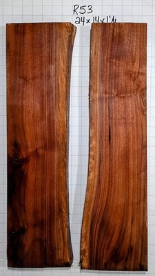 R53 Black Walnut Live Edge Slab 24x14 1/2x1 1/4 DIY Epoxy River Table ...