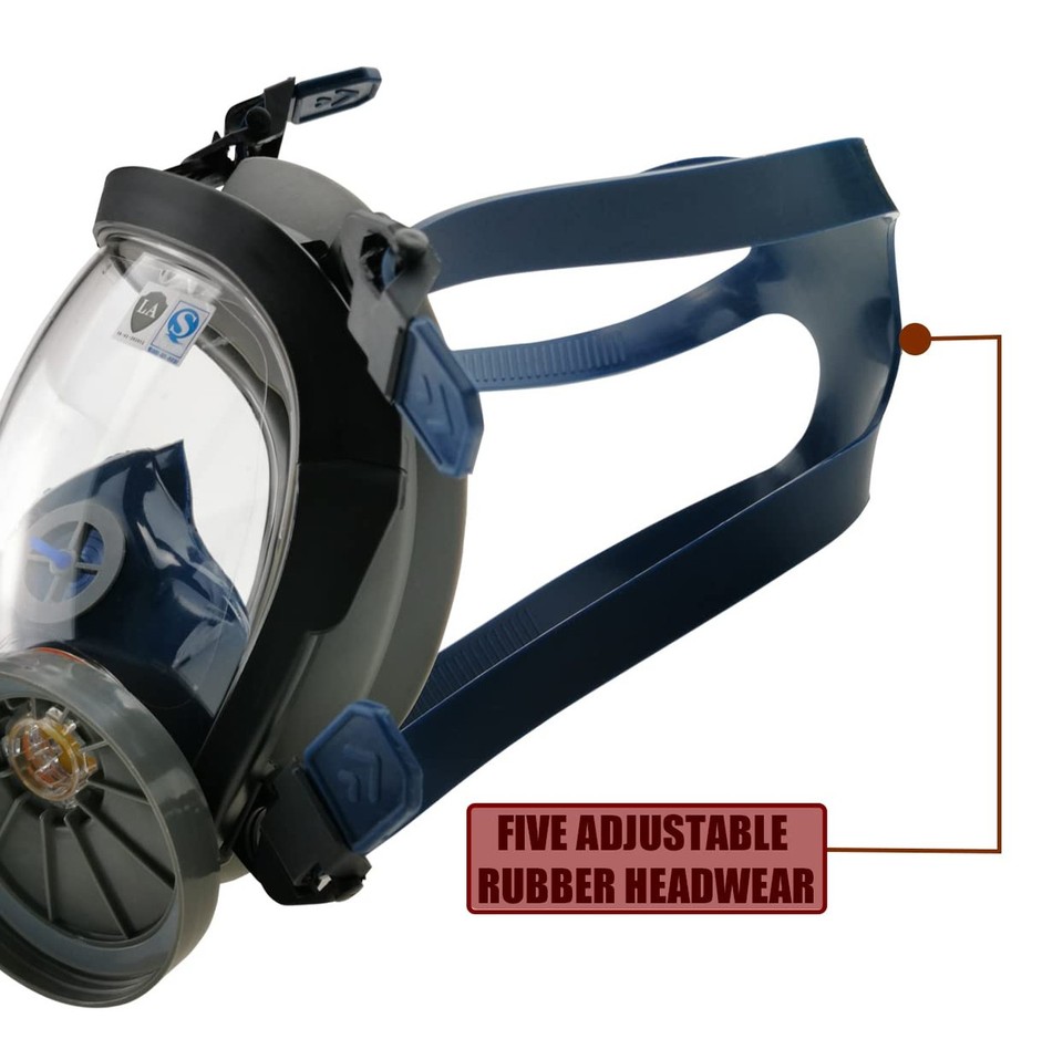 SYINE Organic Vapors Full Respirator Mask Gas Mask Spray Paint Chemical ...