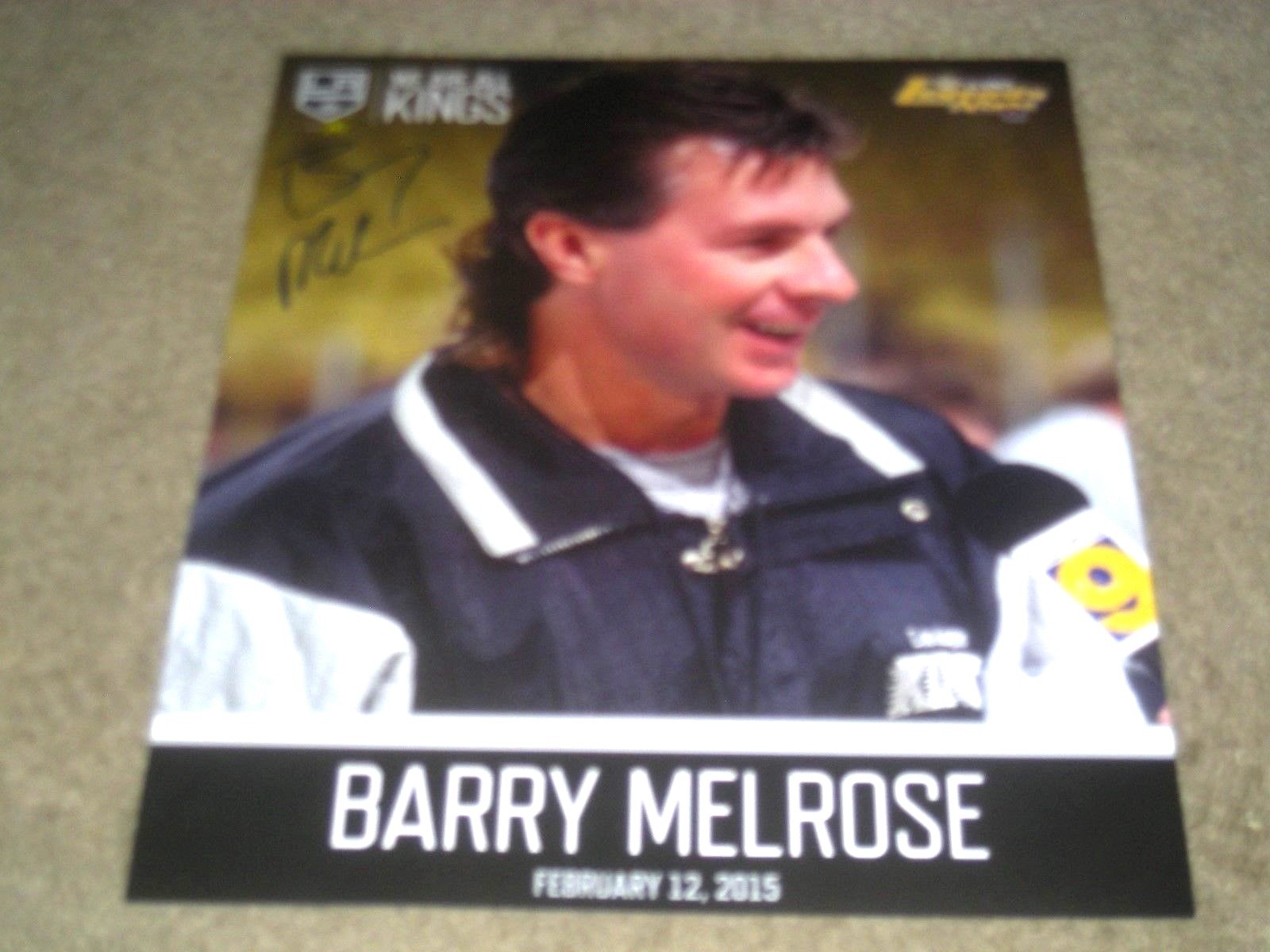 Barry Melrose Los Angeles Kings Legend Autographed Poster from 2/12 ...