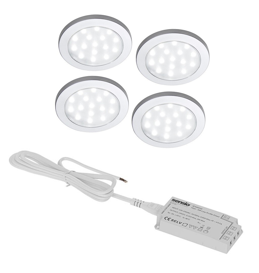 Sensio Pinto LED Round Under Cabinet Light Kit 24v Warm White for sale ...