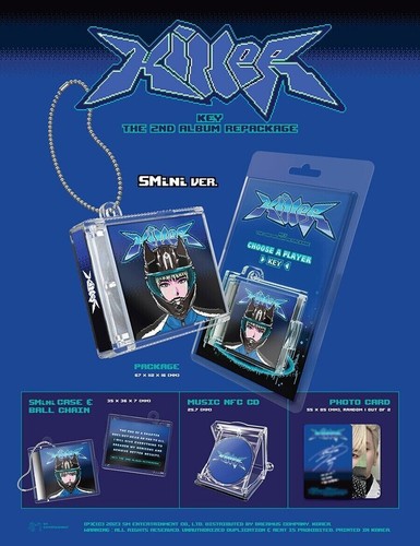 SHINEE KEY [KILLER] 2nd Repackage Album SMINI Ver/NFC CD+Ball Chain ...