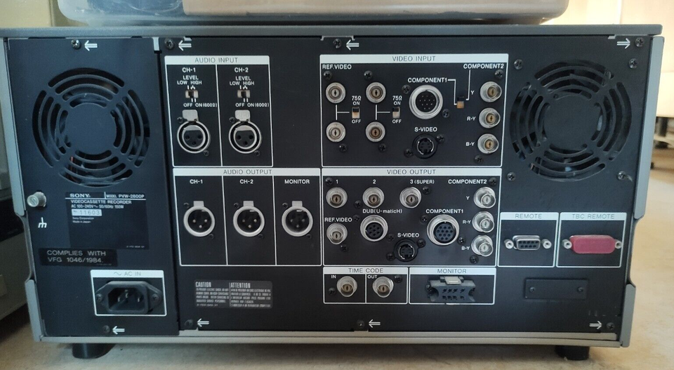 Sony PVW-2800P Betacam SP Video Cassette Player Recorder | eBay UK