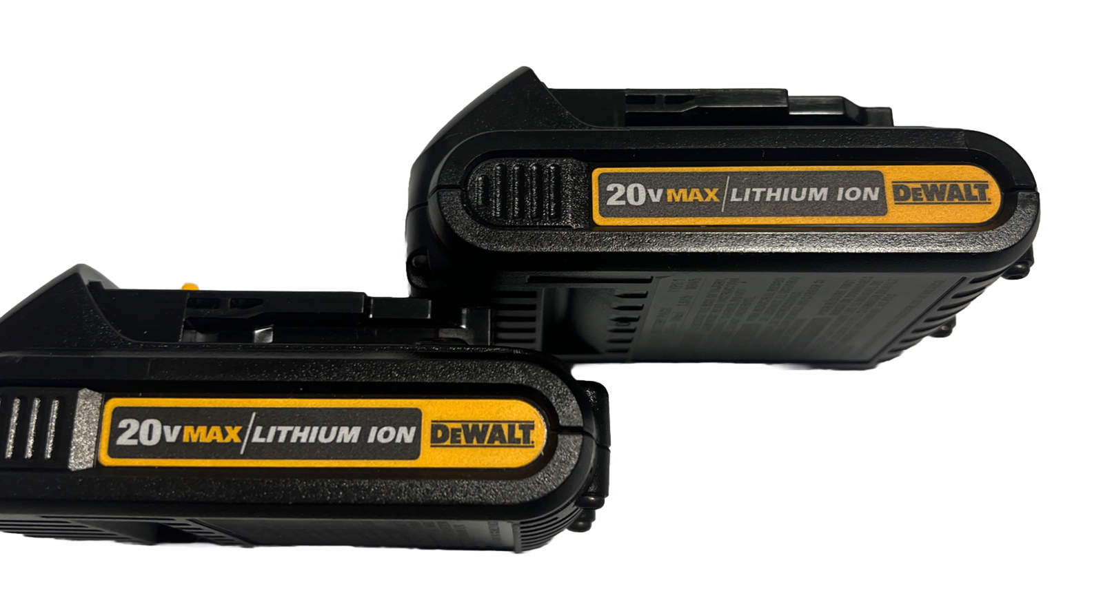 (2) NEW Genuine DEWALT DCB201 20V 20 Volt MAX 1.5Ah Li-Ion Compact ...