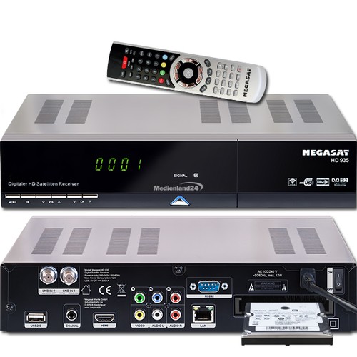 Megasat HD 935 Twin HDTV Sat Receiver Live Stream 1000GB Festplatte ...