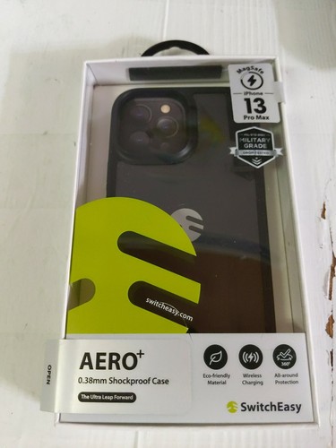 SwitchEasy AERO + Plus Case Clear Black for iPhone 13 Pro Max Magsafe Compatible 4895241101991 ...