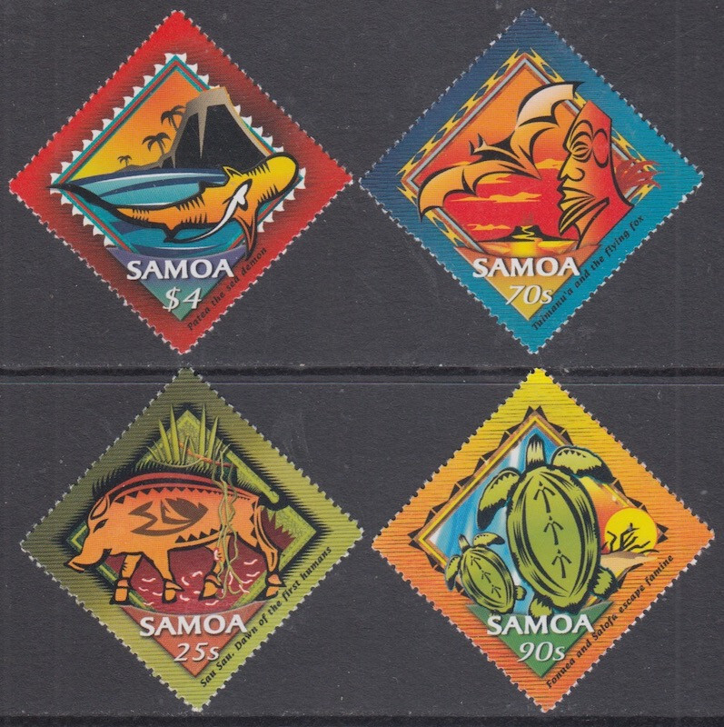 SAMOA Sc # 1071-4 CPL MNH SET of 4 - SAMOAN LEGENDS and TALES | eBay