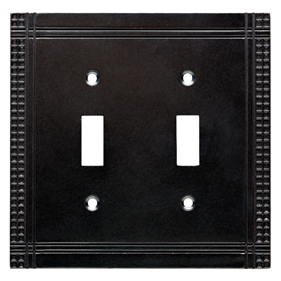 BRAINERD MISSION ARTS & CRAFTS SOFT IRON DOUBLE TOGGLE SWITCH PLATE ...