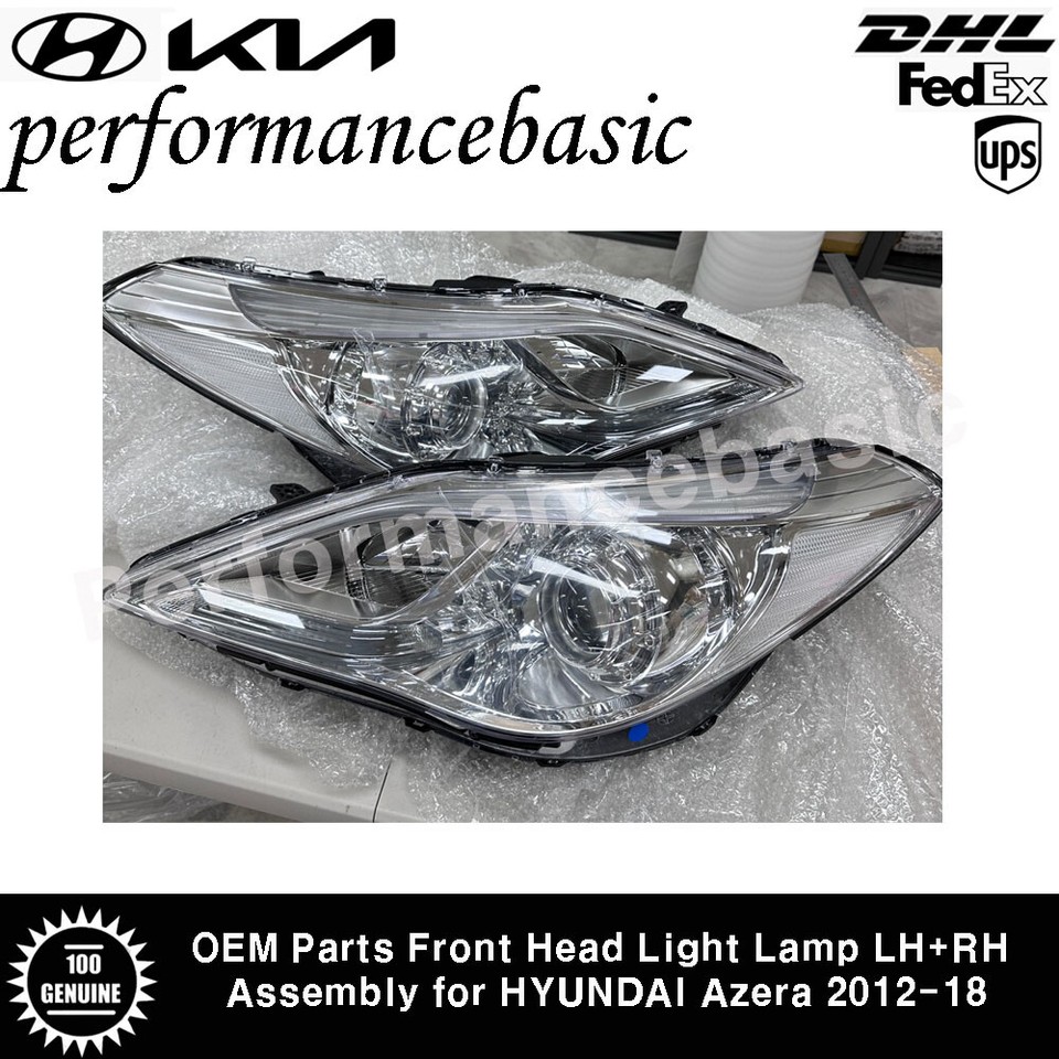 OEM Parts Front Head Light Lamp LH+RH Assembly for HYUNDAI Azera 2012 ...