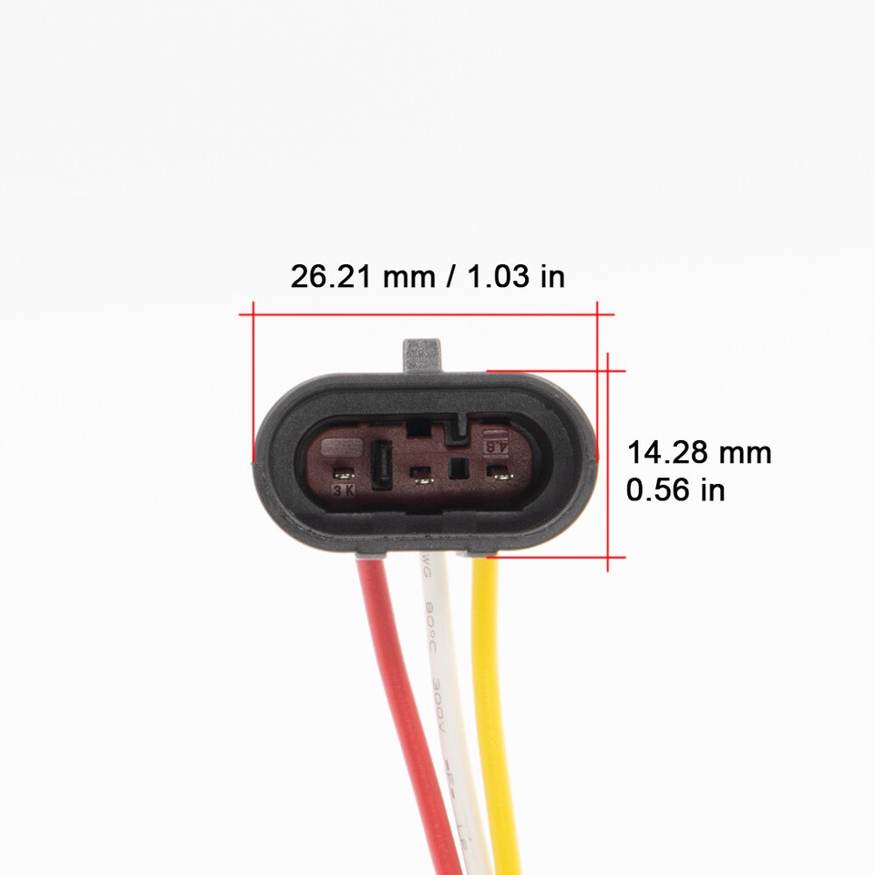 ABS Wheel speed sensor connector Ram 3500. 2013-2024. 68483898AA | eBay