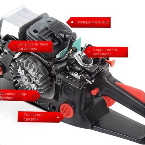 High Power Gasoline Saw Handheld Chainsaw Cutting Woodworking Garden ...