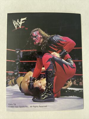 Kane (TM) WWF (TM) Wrestling 1999 Super Size Sticker 1999 5.25” x 4.125 ...
