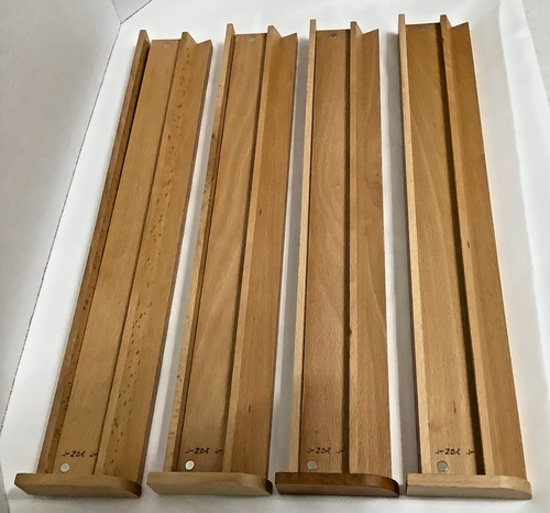 NEW 18" Wooden Mah Jongg Racks w/Magnetic Pushers Set of 4 Natural Wood ...