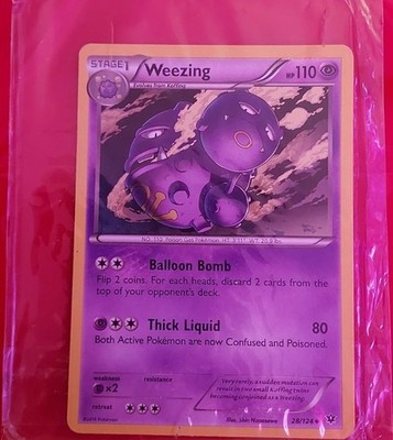 Pokémon TCG Weezing EX 110 Ultra Rare In Plastic Casing | eBay
