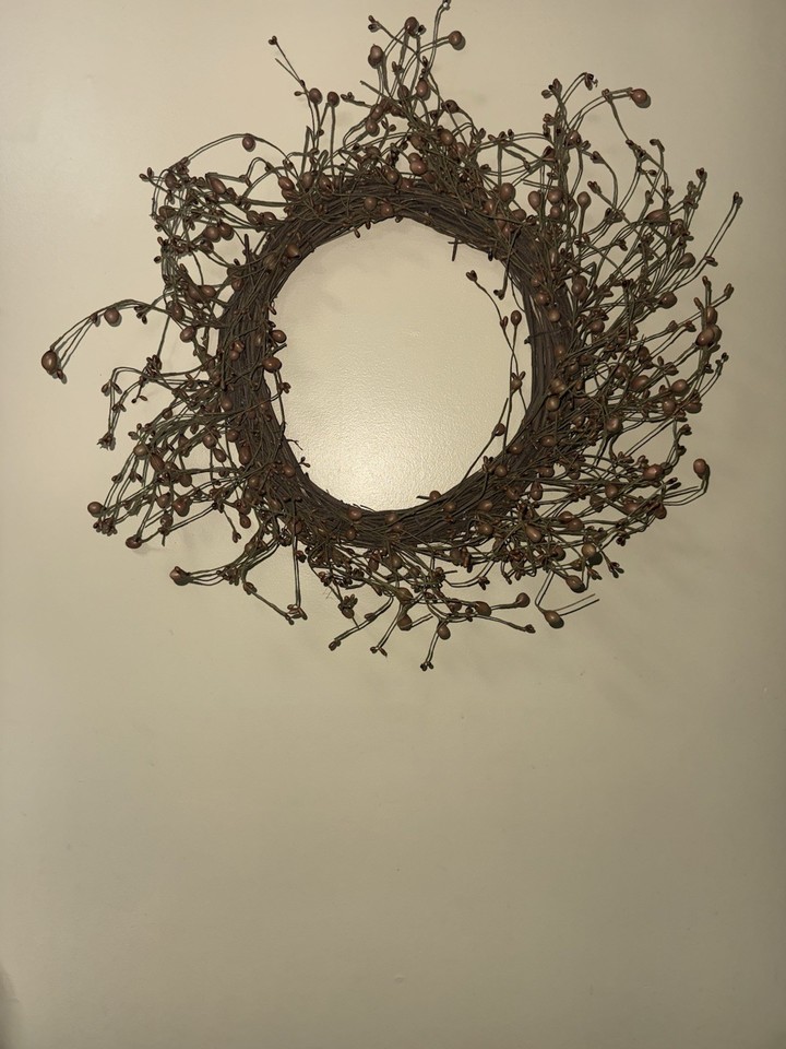 Primitive Country Twig Wreath Beige 10 Inch | eBay