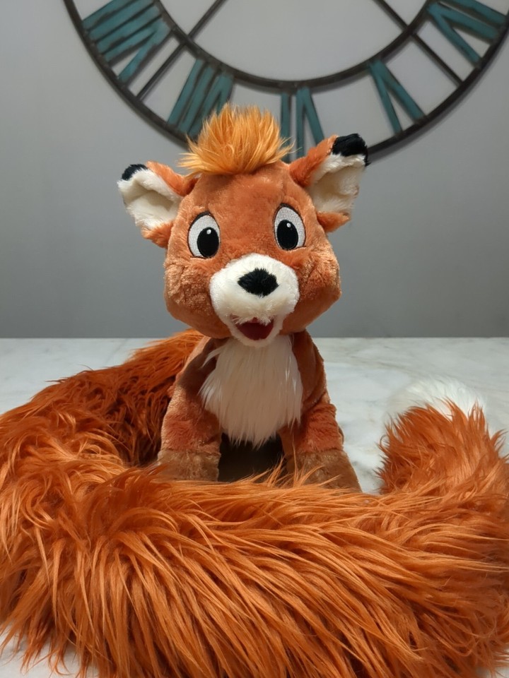 Disney Parks Fox and the Hound Tod Long Tail Plush Soft Toy 42” Tail | eBay