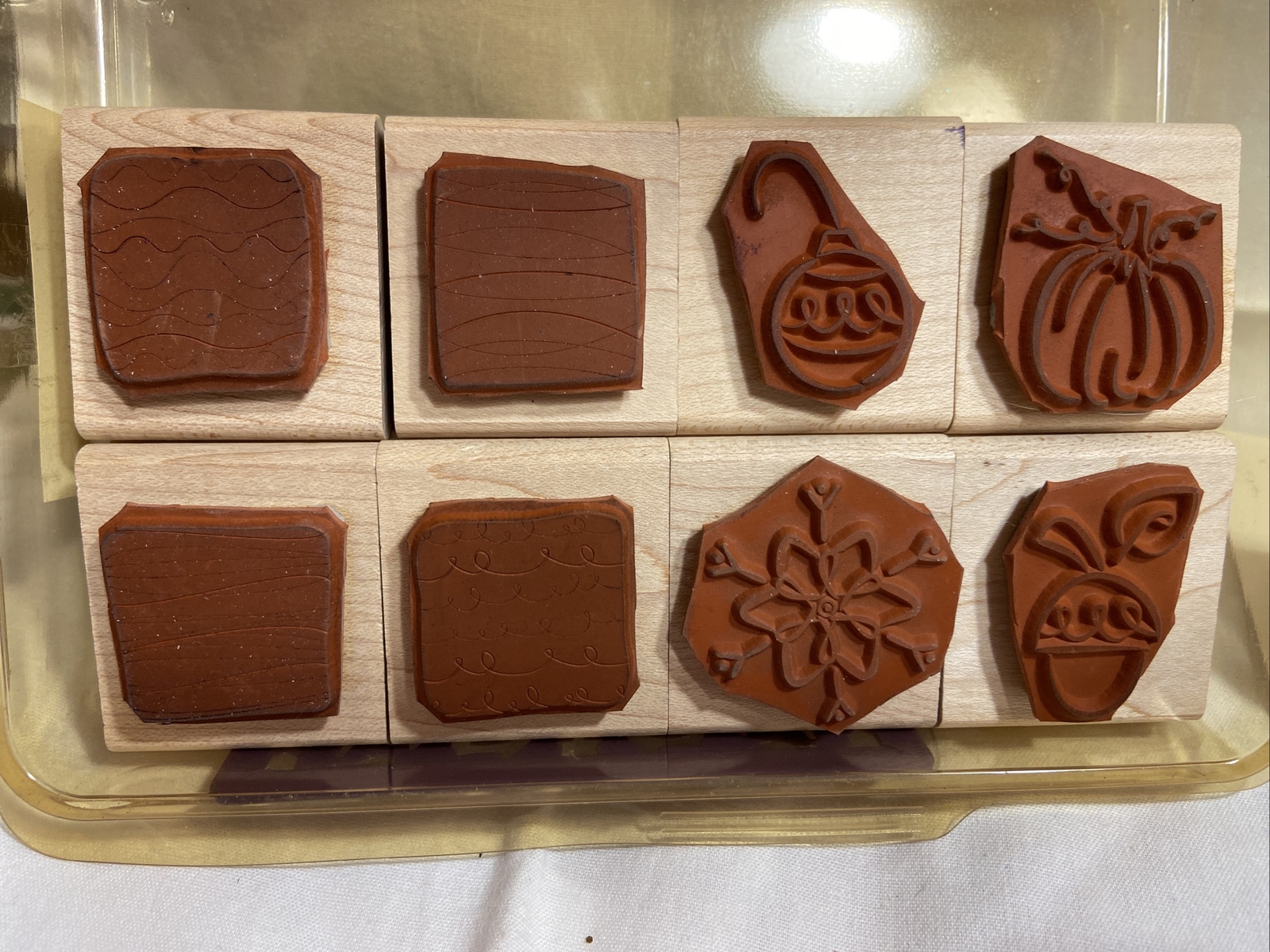 Stampin Up Little Layers II Bundle-1 3/8" Square Fiskars Punch-Set 8 ...