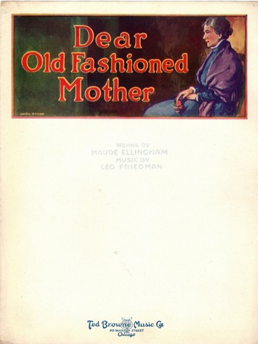 Dear Old Fashioned Mother, 1920 Vintage Sheet Music | eBay