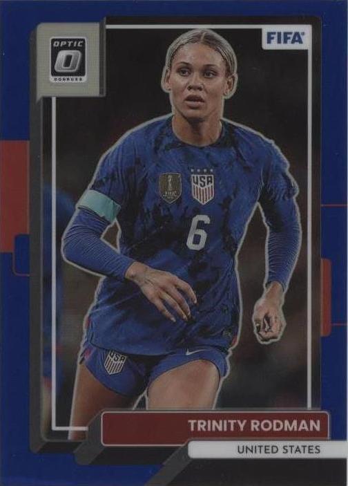 2022-23 Panini Donruss - Trinity Rodman #130 Optic Blue Prizm /99 for ...