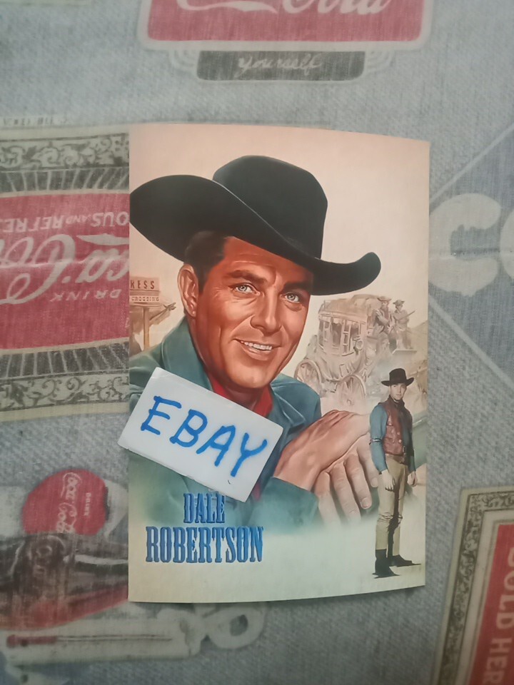 TALES OF WELLS FARGO TV SHOW, DALE ROBERTSON, COLOR 4X6 PHOTO BRAND NEW ...
