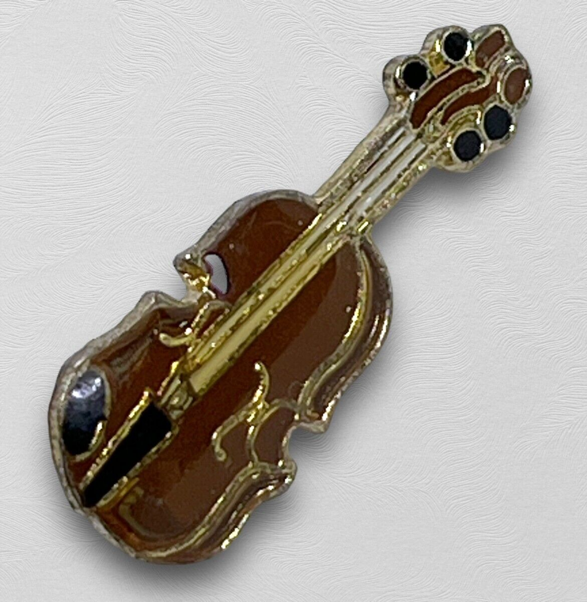 Vintage VIOLIN Enamel Music Pin Back Lapel Pin | eBay