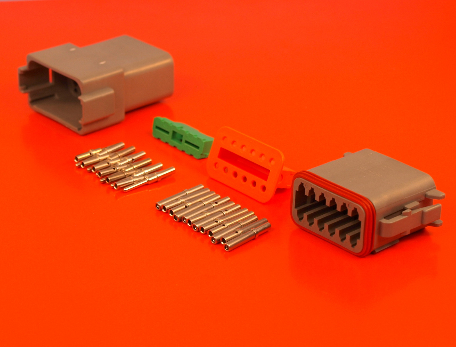 Deutsch DT Series 12 Way Pin Connector Male & Female Kit DT04-12PA DT06 ...