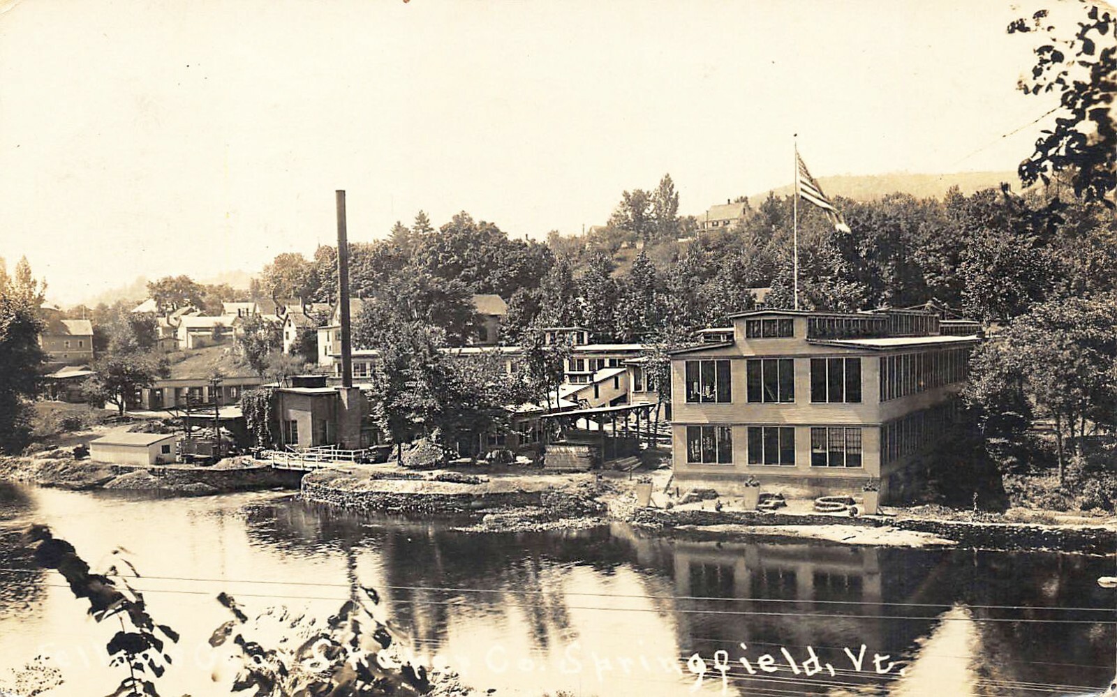 Springfield VT Fellows Gear Shaper Company Building Real Photo Postcard ...