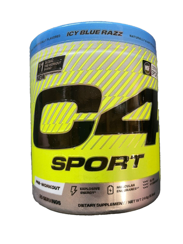 C4 sport pre-workout icy blue razz 8.6oz Exp 09/2026 | eBay