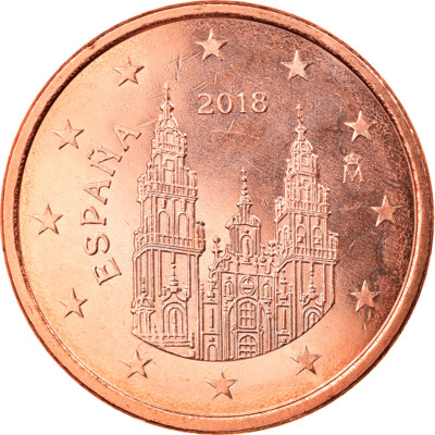 [#365007] Spanien, 5 Euro Cent, 2018, STGL, Copper Plated Steel | eBay