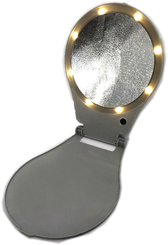 Floxite Travel Mirror with Light - 15X Magnified Lighted Mirror, Makeup ...