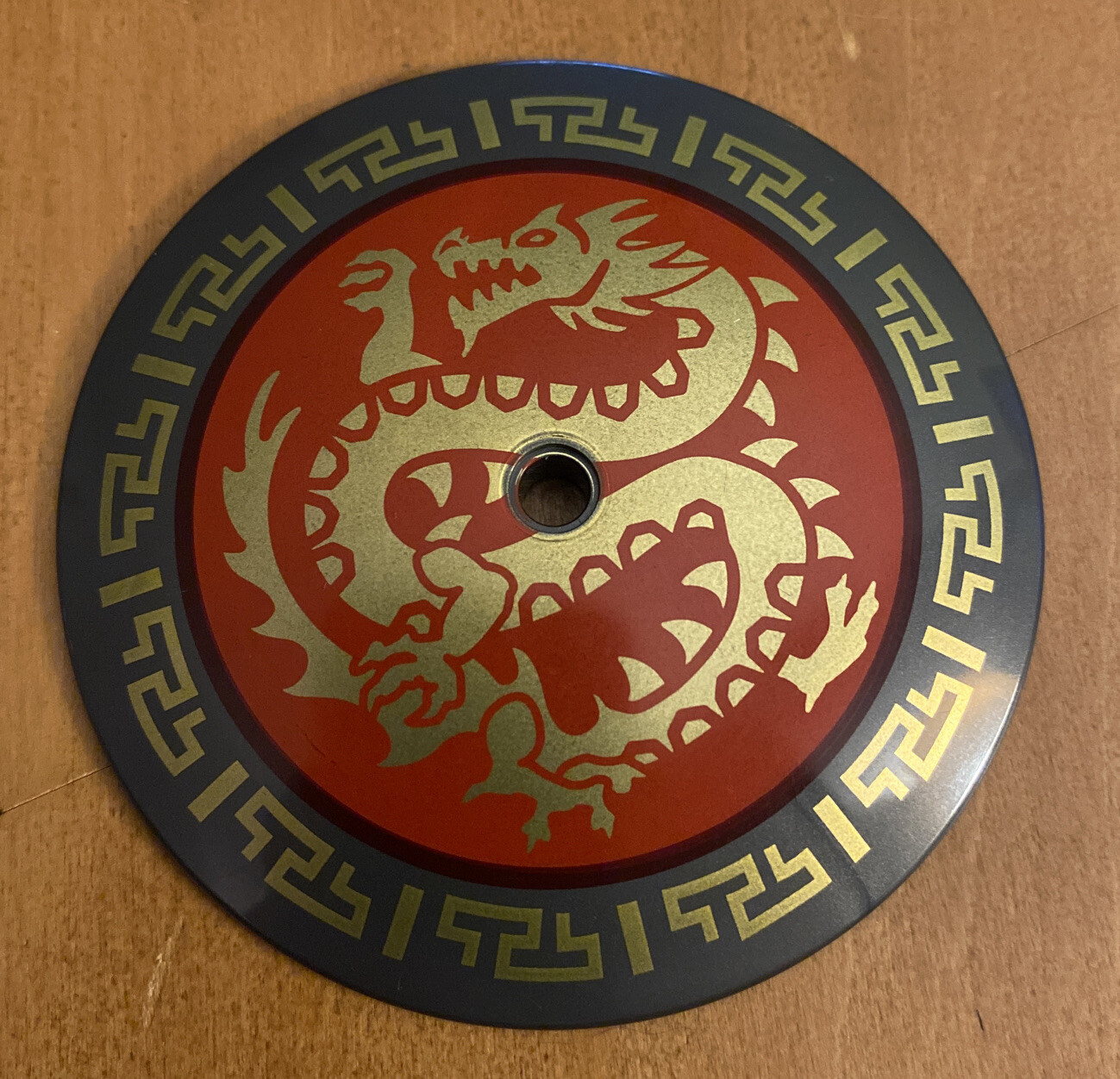Lego Pearl Dark Gray Dish 9x9 Inverted with Gold Dragon | eBay
