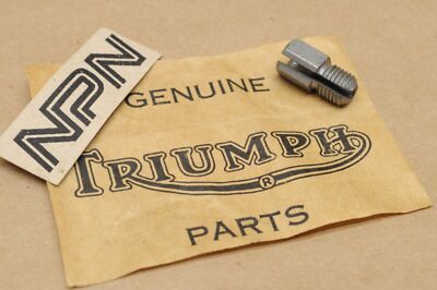 VINTAGE TRIUMPH T15 T20 AMAL Twist Grip Throttle Cable Stop Screw NOS ...