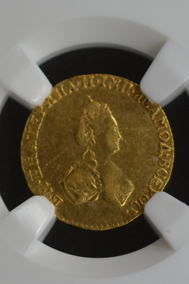 1779 Russian Empire Gold Coin 1 One Rouble Ruble NGC AU50 Russia ...
