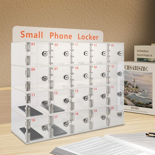 20 Slots Cellphone Locker Cell Phone Storage Box for Employees ...
